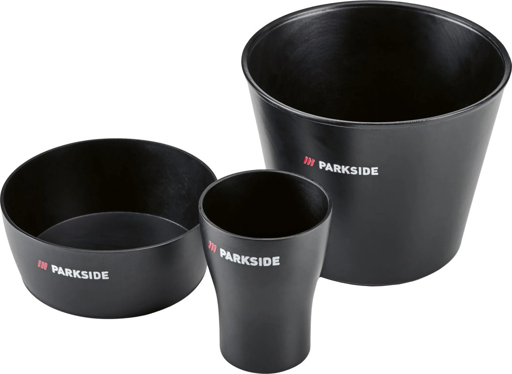 Parkside® Sada špachtlí / Sada kelímků na sádru (Sada sádrových kelímků 3 ks)