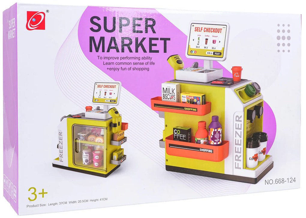 RKToys Dětský mini supermarket s doplňky