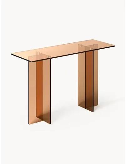 Skleněný konzolový stolek Anouk