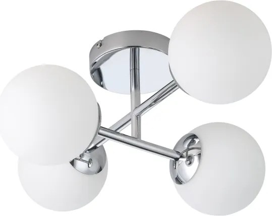 Eglo 902098 - LED Koup. přisazený lustr CASTROVIDO 4xG9/4,2W/230V IP44 chrom