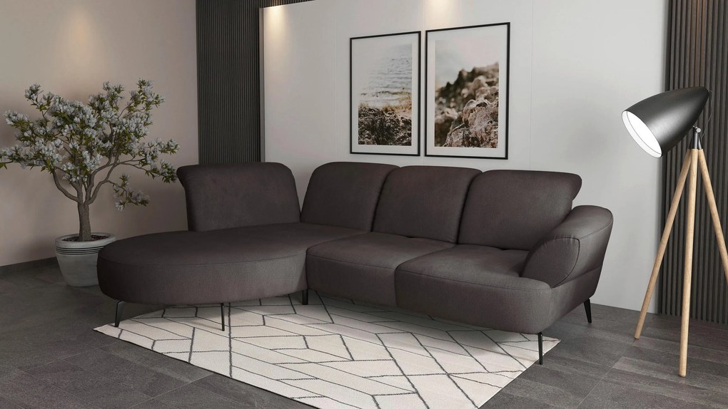 XXXLutz ROHOVÁ SEDAČKA, textil, barvy grafitu Sit & More - Sedací soupravy - 000144013240