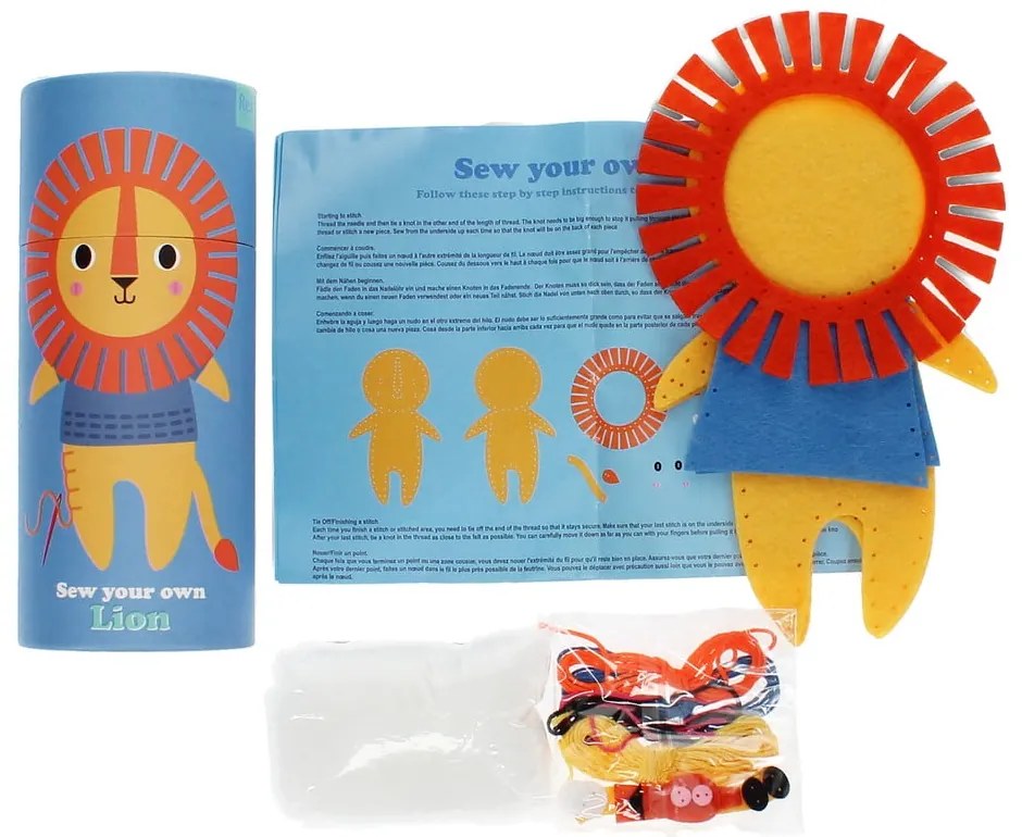 Kreativní sada Sew Your Own Lion – Rex London