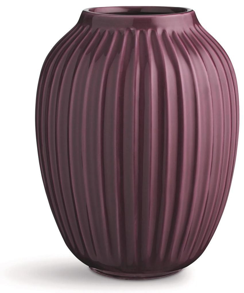 KÄHLER Keramická váza Hammershøi Plum 25 cm, fialová barva, keramika | BIANO