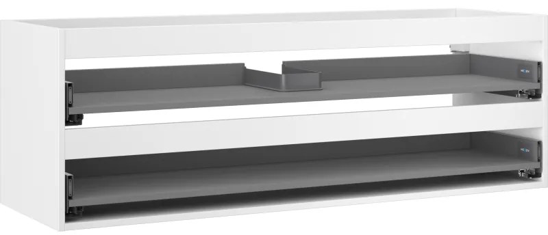Mexen Box-A korpus skříňky pod umyvadlo 140 cm, 2 zásuvky, bílý mat - 91AX0-1400-470-2-01