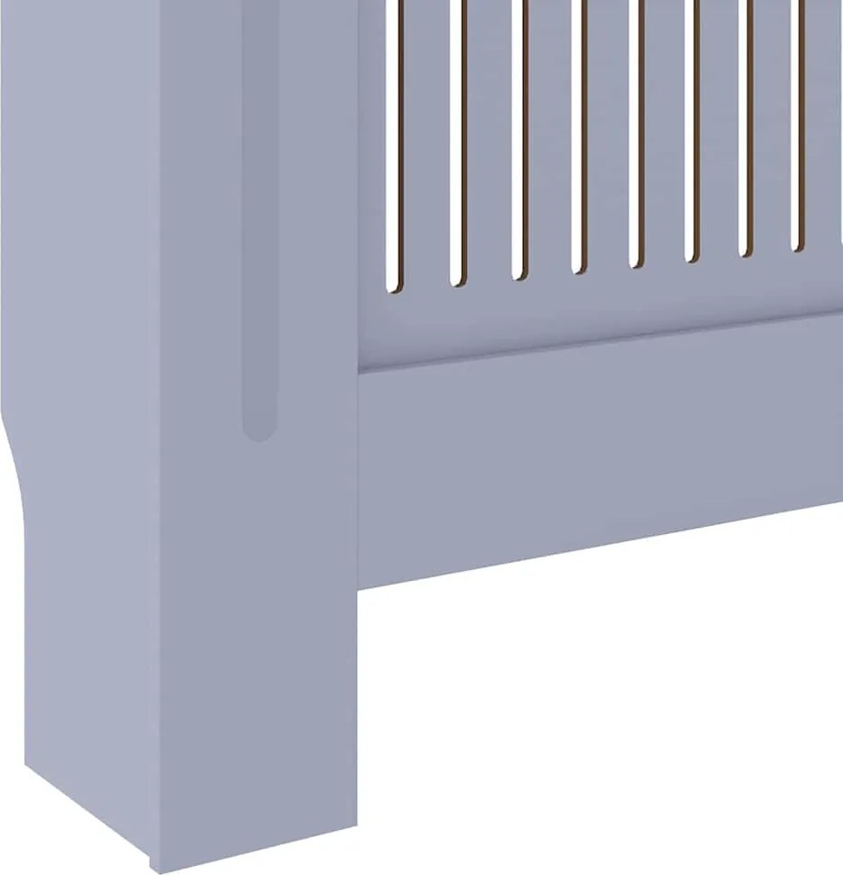 Kryt radiátoru 2 ks Šedá 205 x 20,5 x 81,5 cm Kompozitní dřevo 3403239