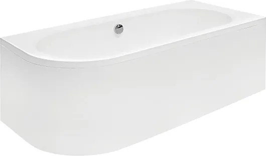 Besco Akrylátová asymetrická vana Avita 150x75 (160x75, 170x75, 180x80) Barva: Bílá, Rozměry (cm): 150x75, Orientace: Pravá