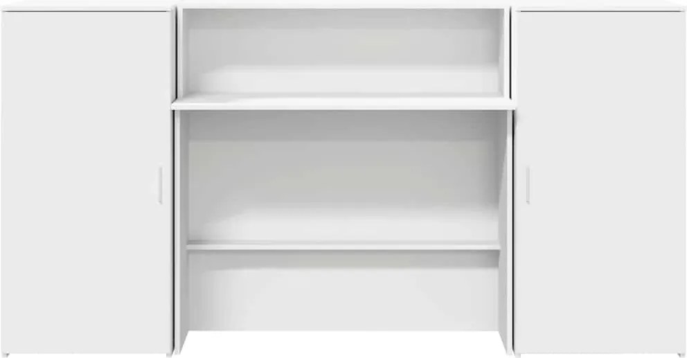 Recepční stůl bílý 200x50x103,5 cm kompozitní dřevo 3324214