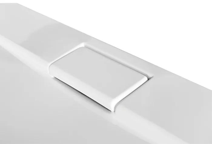 Besco Obdélníková sprchová akrylátová vanička AXIM R 100x80 (120x80, 100,110,120,130,140x90) UltraSlim Barva: Bílá, Rozměry (cm): 100x90
