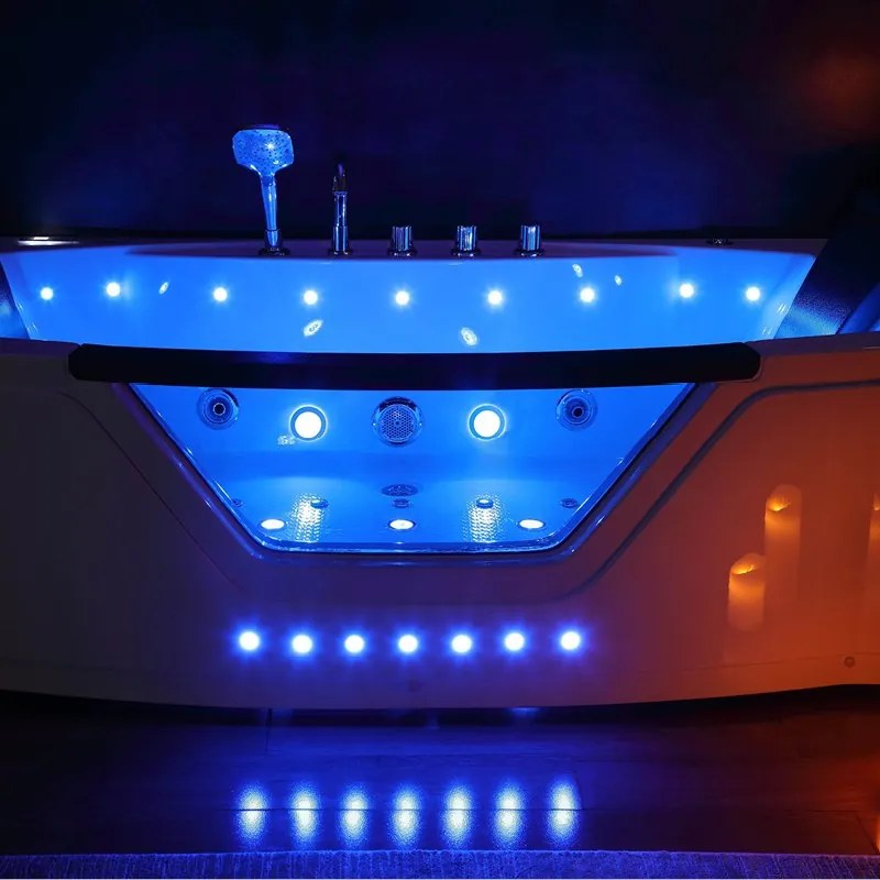 BPS-koupelny Hydromasážní vířivá vana Uran 931 170x76 s ohřevem vody