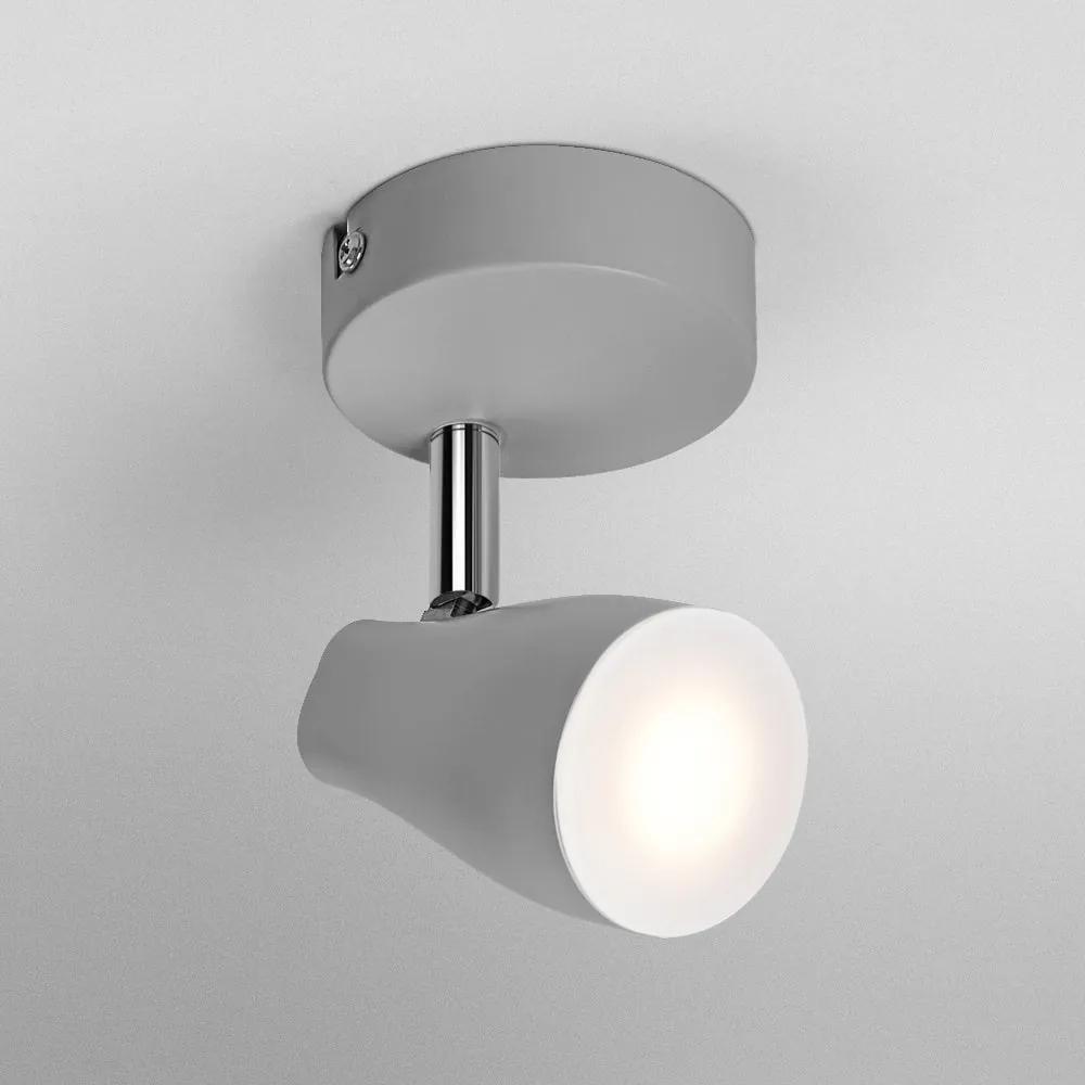 LED stropní svítidlo šedé SPOT PEAR 4.3 W, teplá bílá