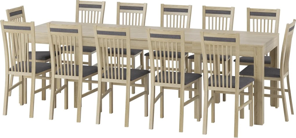 Rozkládací jídelní stůl Jord 140/260 cm dub Sonoma