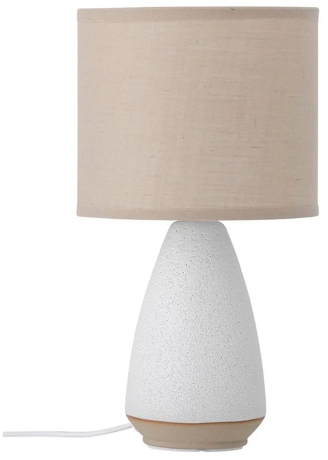 Bílá/béžová stolní lampa s textilním stínidlem (výška 27,5 cm) Paprica – Bloomingville