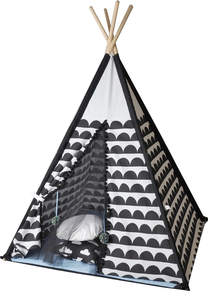 Vigvam design Half Moon Teepee pro chlapce - ČTVERCOVÉ BEZ DOPLŇKŮ