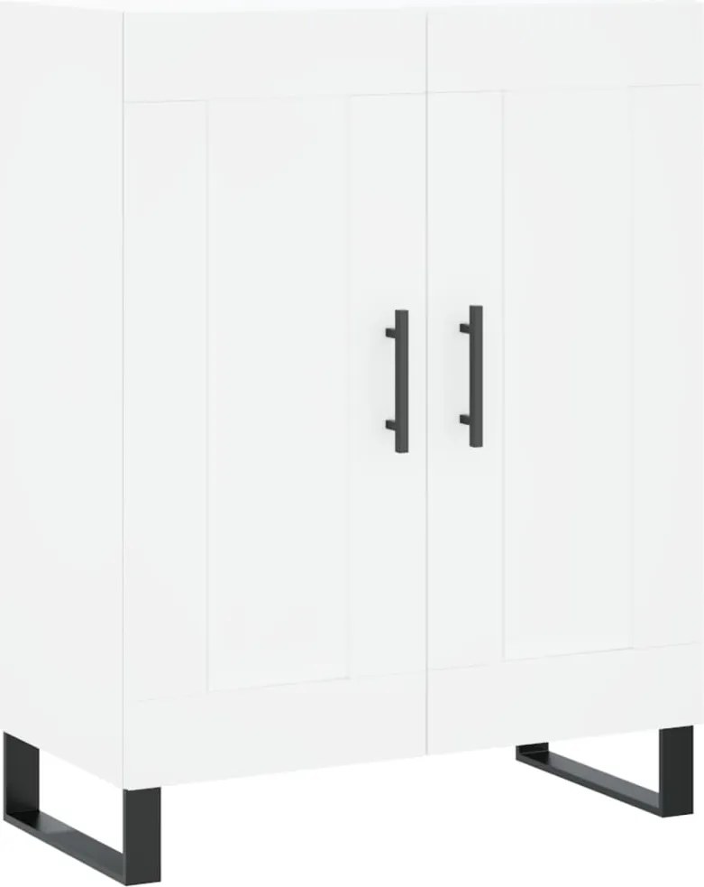 Skříň highboard bílá 69,5 x 34 x 180 cm kompozitní dřevo 3198361