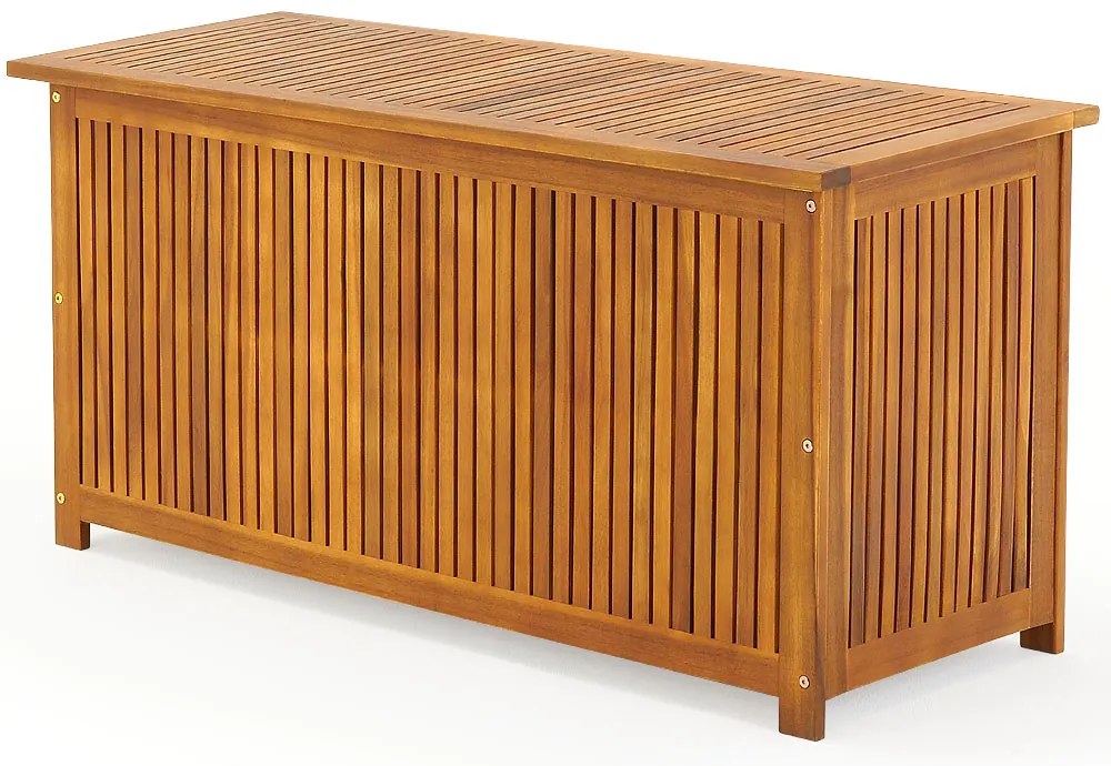 Dřevěný úložný box ACACIA, 117x50x59cm, přírodní hnědá Jurhan