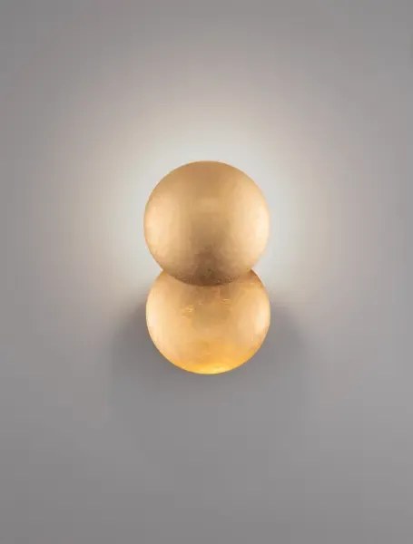 Designové nástěnné svítidlo Solei zlatá