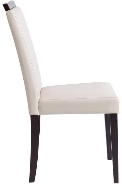 Danish style Jídelní židle Reve (SET 2 ks), krémová / černá