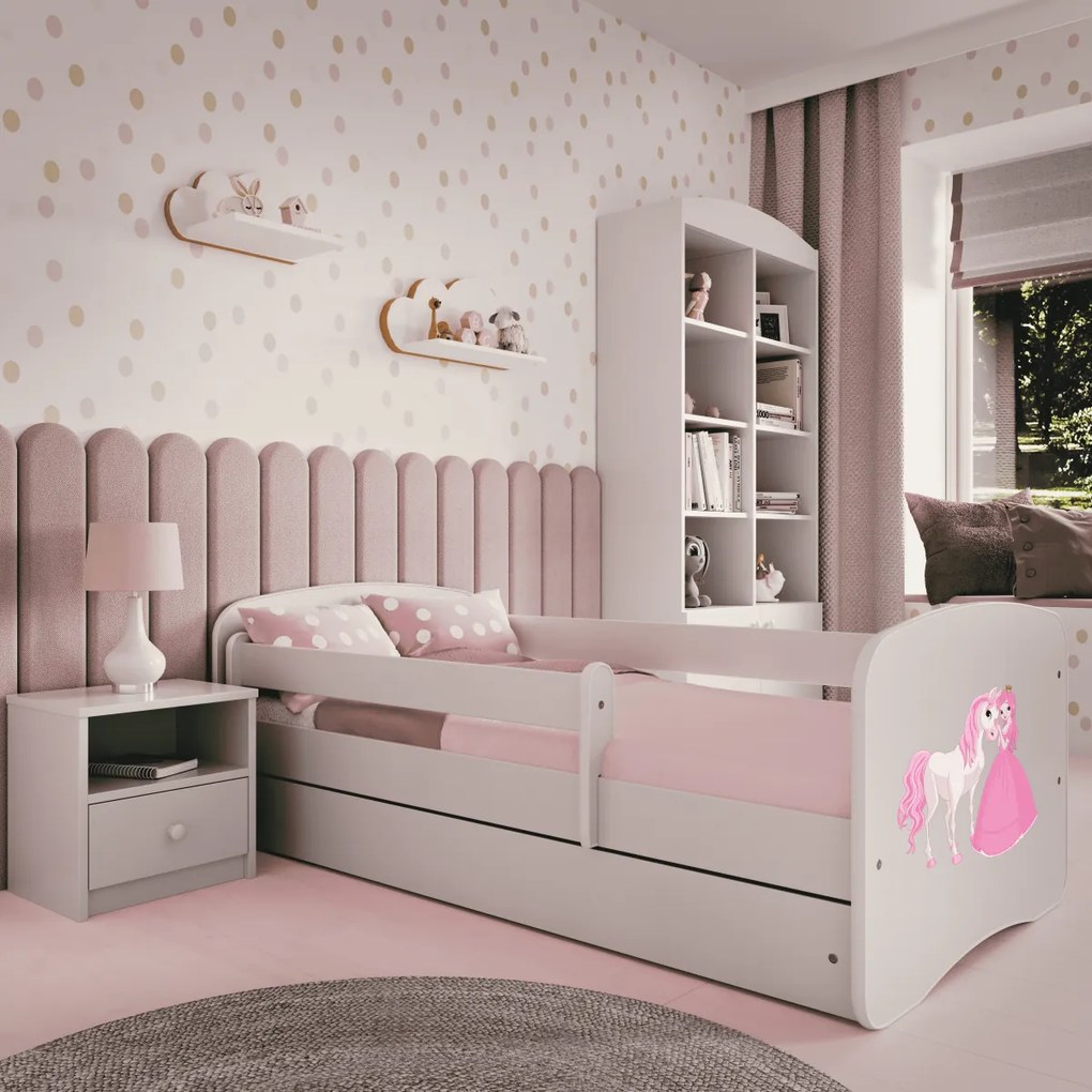 Dětská postel Babydreams princezna a poník bílá