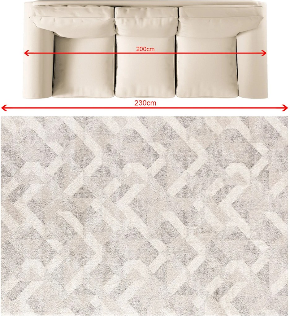 Koberec Larena beige/sand 160x230 cm