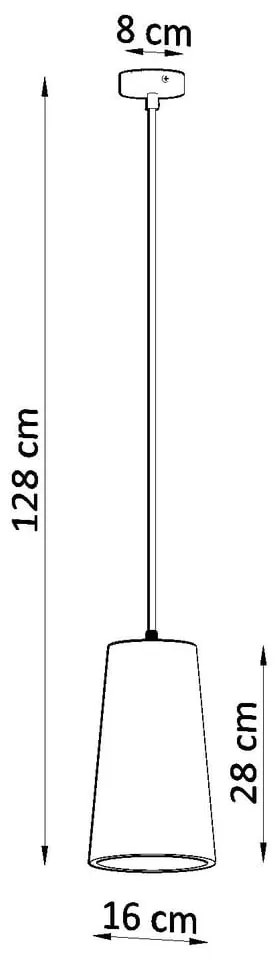 Bílé keramické závěsné svítidlo Sollux Armica