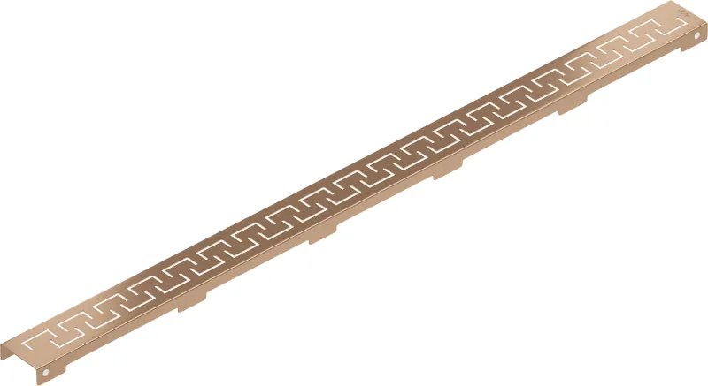 Mexen Flat, lineární podlahový žlab 100 cm, měděná matná, 1C24100