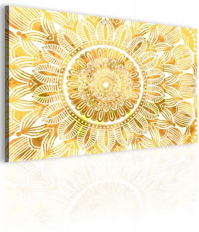 InSmile Obraz mandala zlaté slunce 45x30 cm