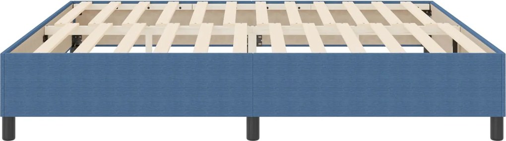 Rám platformy Modrá 200 x 200 cm Žebrovaná látka 3337430
