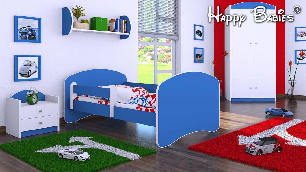 Dětská postel bez obrázku 160 x 80 cm modrá