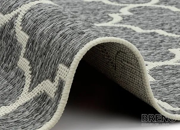 Breno Kusový koberec CASA 604 silver, 80x150 cm, Stříbrná/Šedá