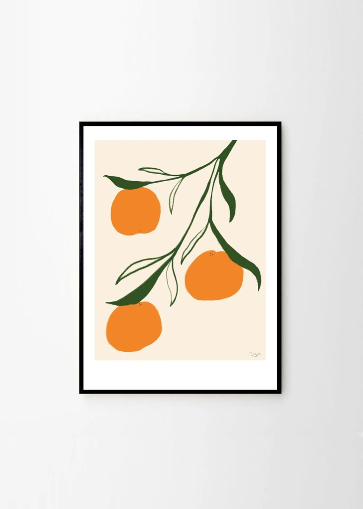THE POSTER CLUB Autorský plakát Orange by Anna Mörner 30 x 40 cm, oranžová barva, papír