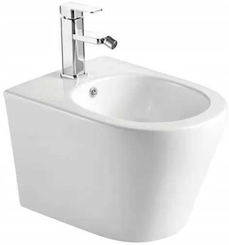 Mexen RICO Rimless, závěsná WC mísa se sedátkem + bidet, bílá, 30724000+35724800