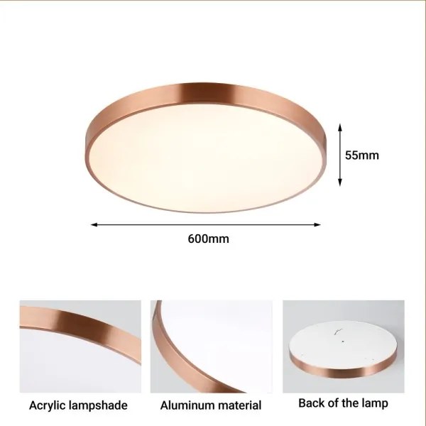 Immax NEO 07322L-LED Stm stropní sv NEO LITE SEMPLICI 60W/230V pr.60cm měděná+DO