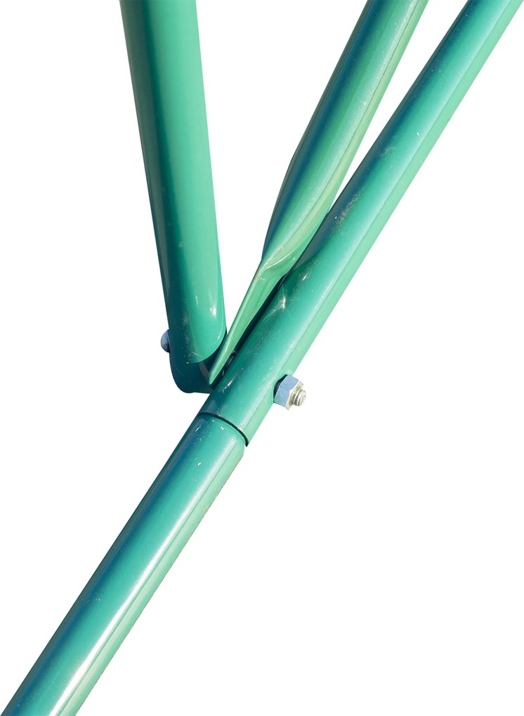 Outsunny skleník na rajčata se sedlovou střechou 600x300x200cm skleník ze zelené fólie pro zahradnictví a péči o rostliny