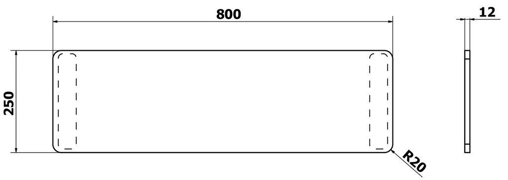 Polysan Sedák 80 x 25 cm na vanu černý 73259