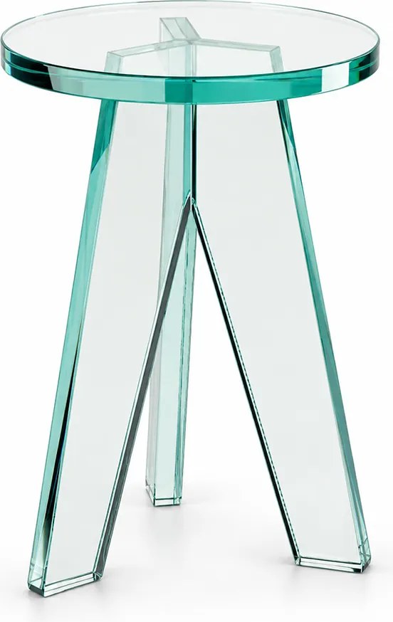 Glas Italia designové odkládací stolky Crystal Stool