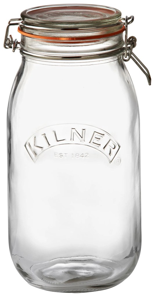 Kilner Kulatá zavařovací sklenice s klipem, 2,0 l 0025.493