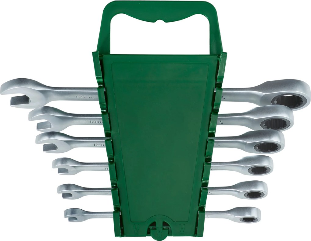 Parkside® Sada otevřených a očkových klíčů s ráčnou, 5dílná / 6dílná (sada klíčů s rovnou ráčnou, 6dílná)