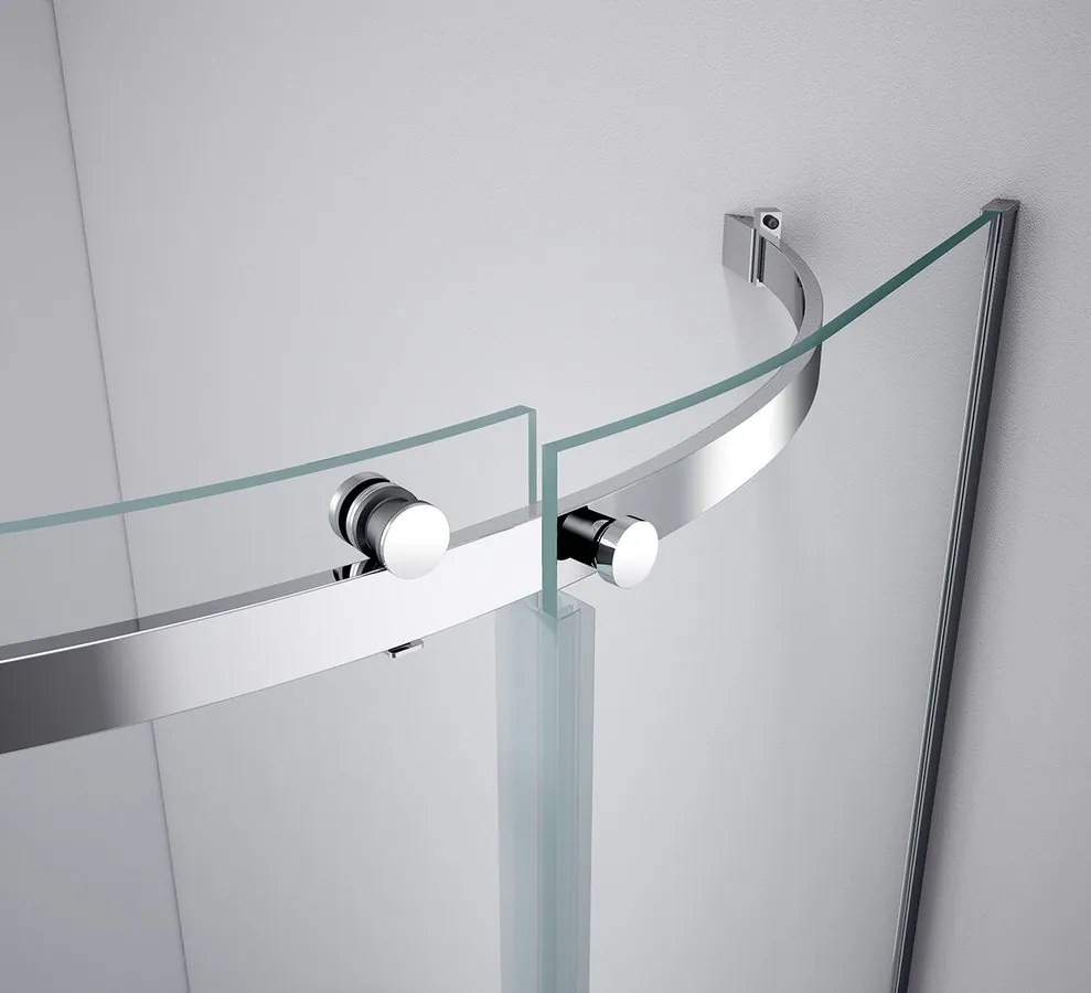 Polysan Polysan, THRON ROUND čtvrtkruhová sprchová zástěna 900x900mm, čiré sklo, pravá, TL2690R-5005