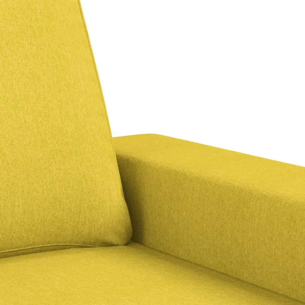 4dílná sedací souprava světle žlutá textil 3201879