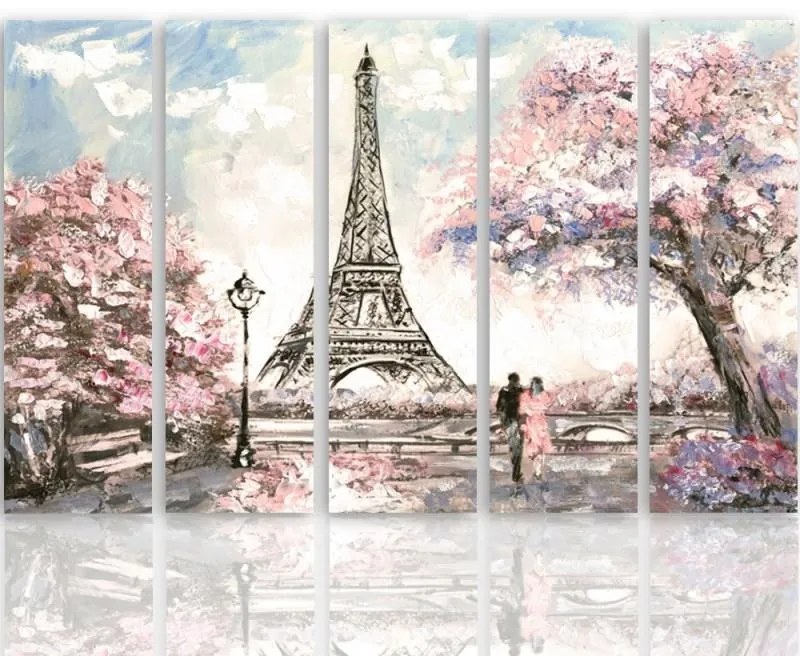 CARO Obraz na plátně - Spring In Paris 150x100 cm