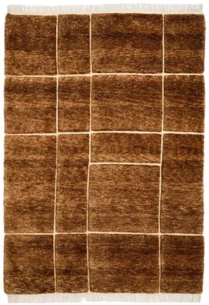 Diamond Carpets India, Ručně vázaný kusový koberec Radiant DE 2269 Multi Colour, 200x290, hnědá, ložnice