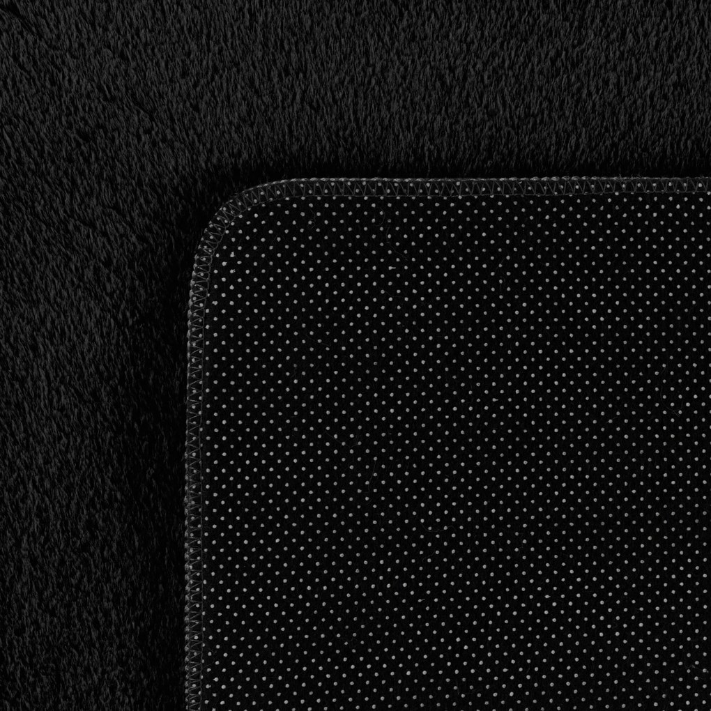 Ayyildiz, Kusový koberec Joy 1400 black, 60x100, černá, chodba / předsíň