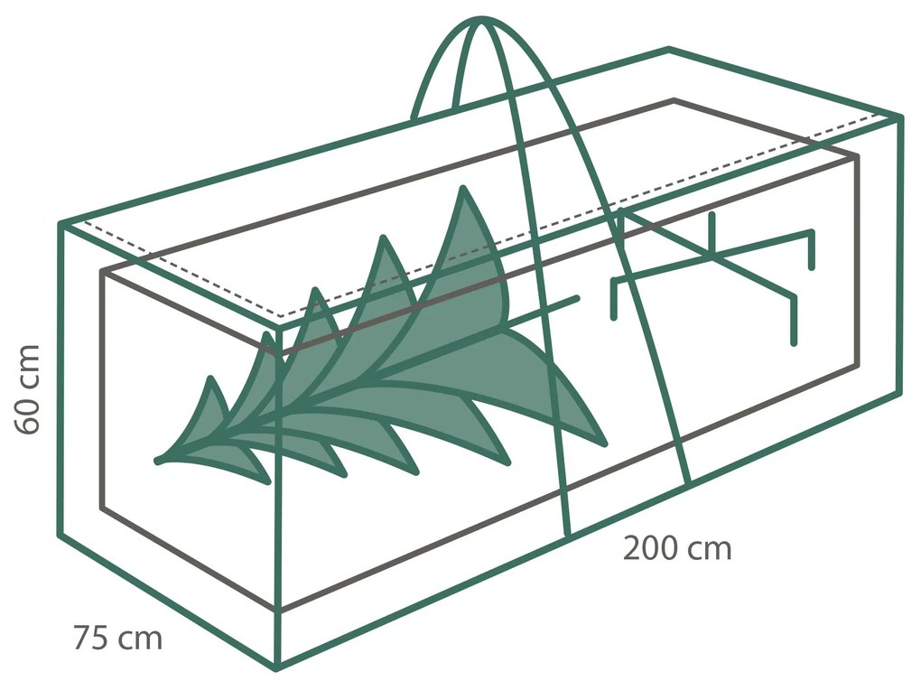 Obal na vánoční stromeček 200x75x60 cm Winza