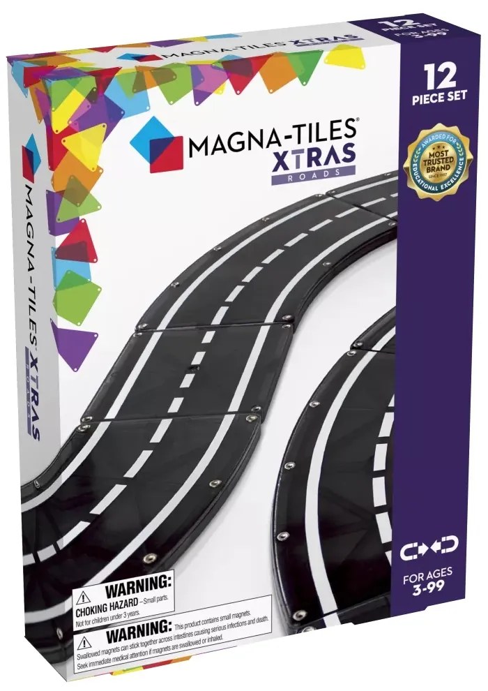 Magna-Tiles® Magnetická stavebnice Magna-Tiles Xtras Roads 12ks