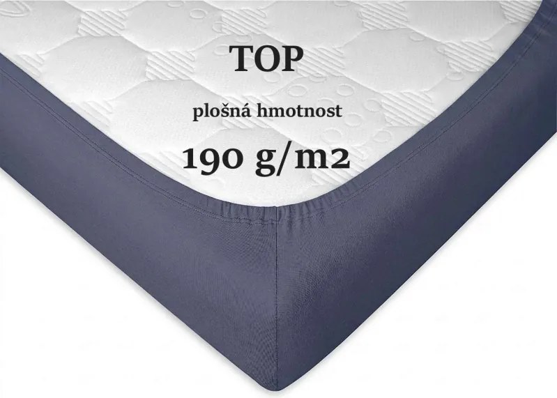DADKA Jersey prostěradlo švestka Rozměr 100x200x20