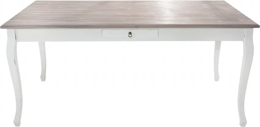 Inviro Jídelní stůl AZARO 180 cm, bílá/borovice
