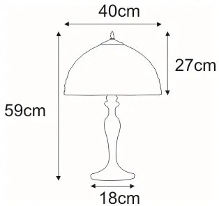 Stolní / noční lampa K-G162208 z řady TIFANY