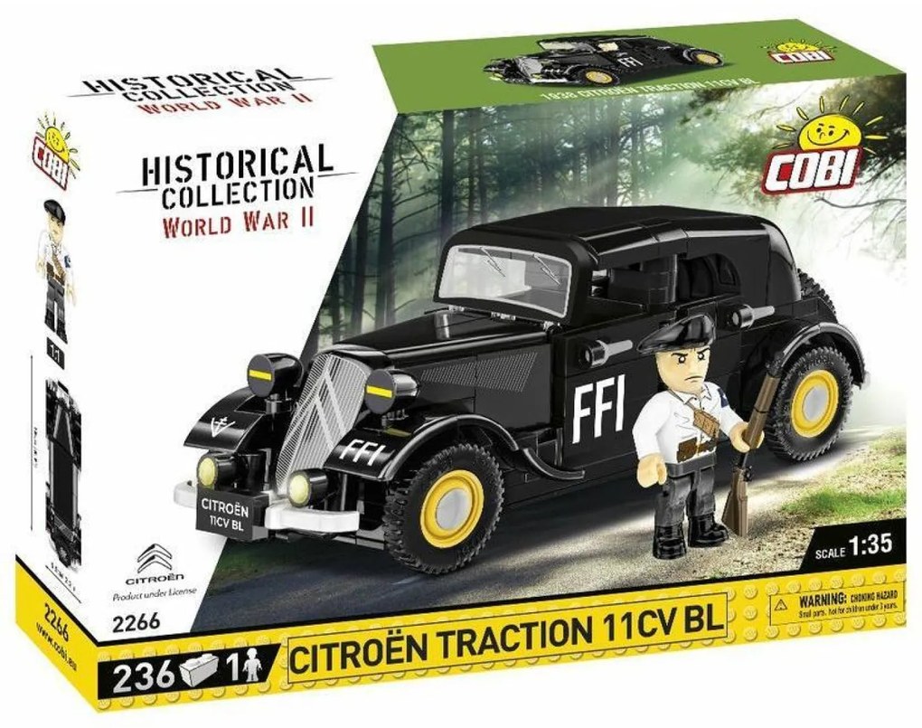 Stavebnice cobi 2266 citroën traction 11cv z roku 1938