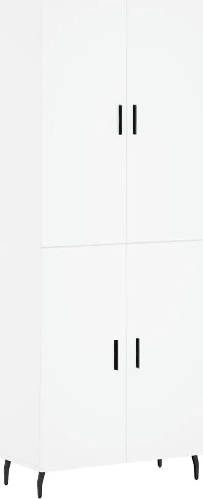 vidaXL Skříň highboard 69,5 x 34 x 180 cm kompozitní dřevo [3195691] Barva: kouřový dub