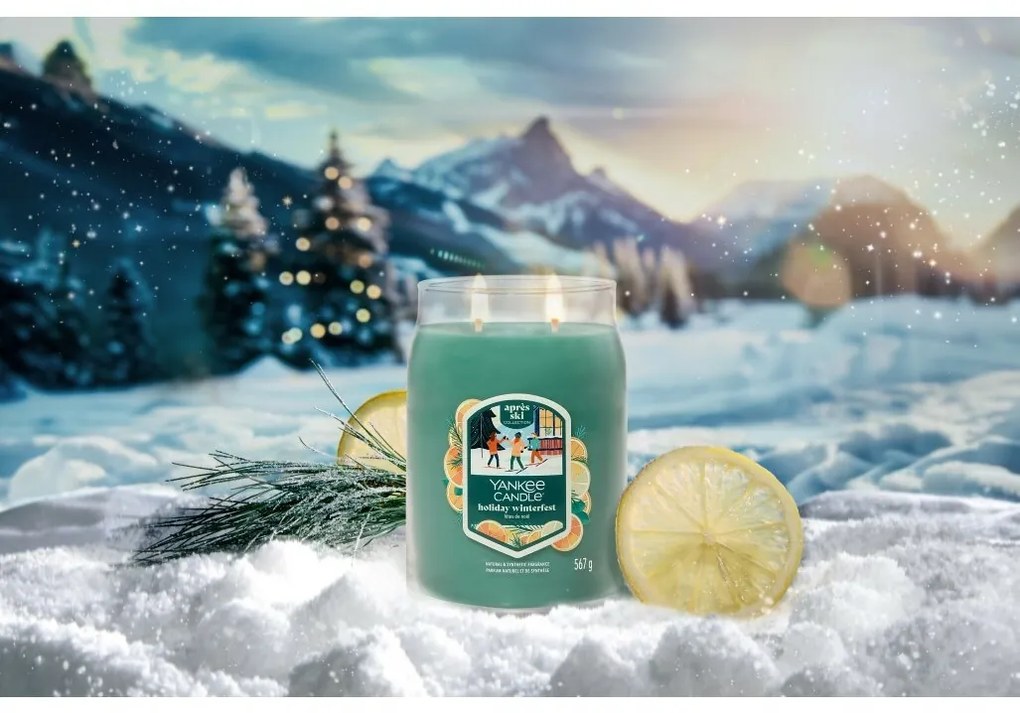 Yankee Candle Vonná svíčka velká Signature Holiday Winterfest, 567 g, L